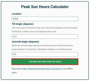 Peak Sun Hours Calculator, Definition, Maps, And Data | RenewableWise